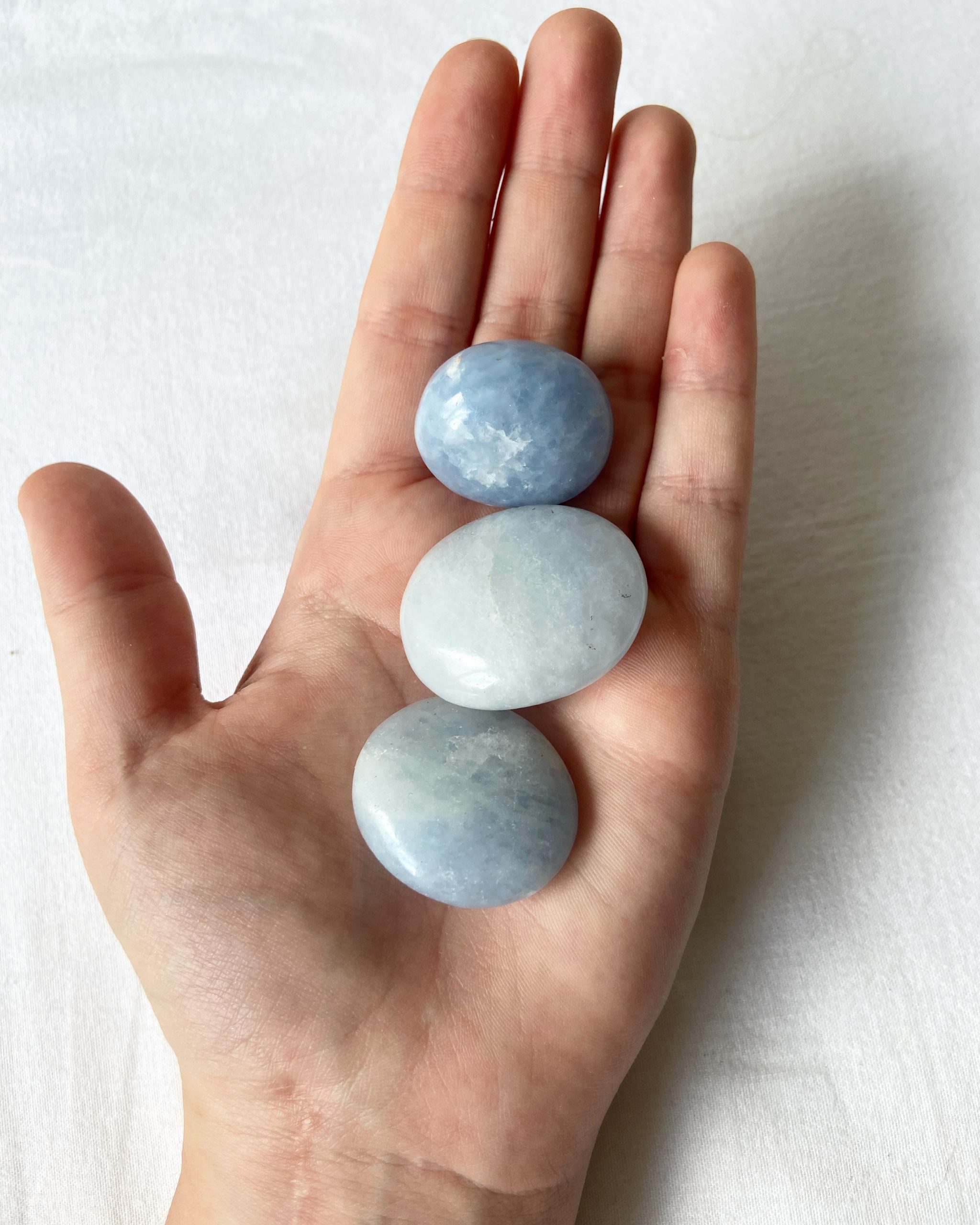 Blauwe calciet zaksteen (3-4cm) - Spiritual crystalshop